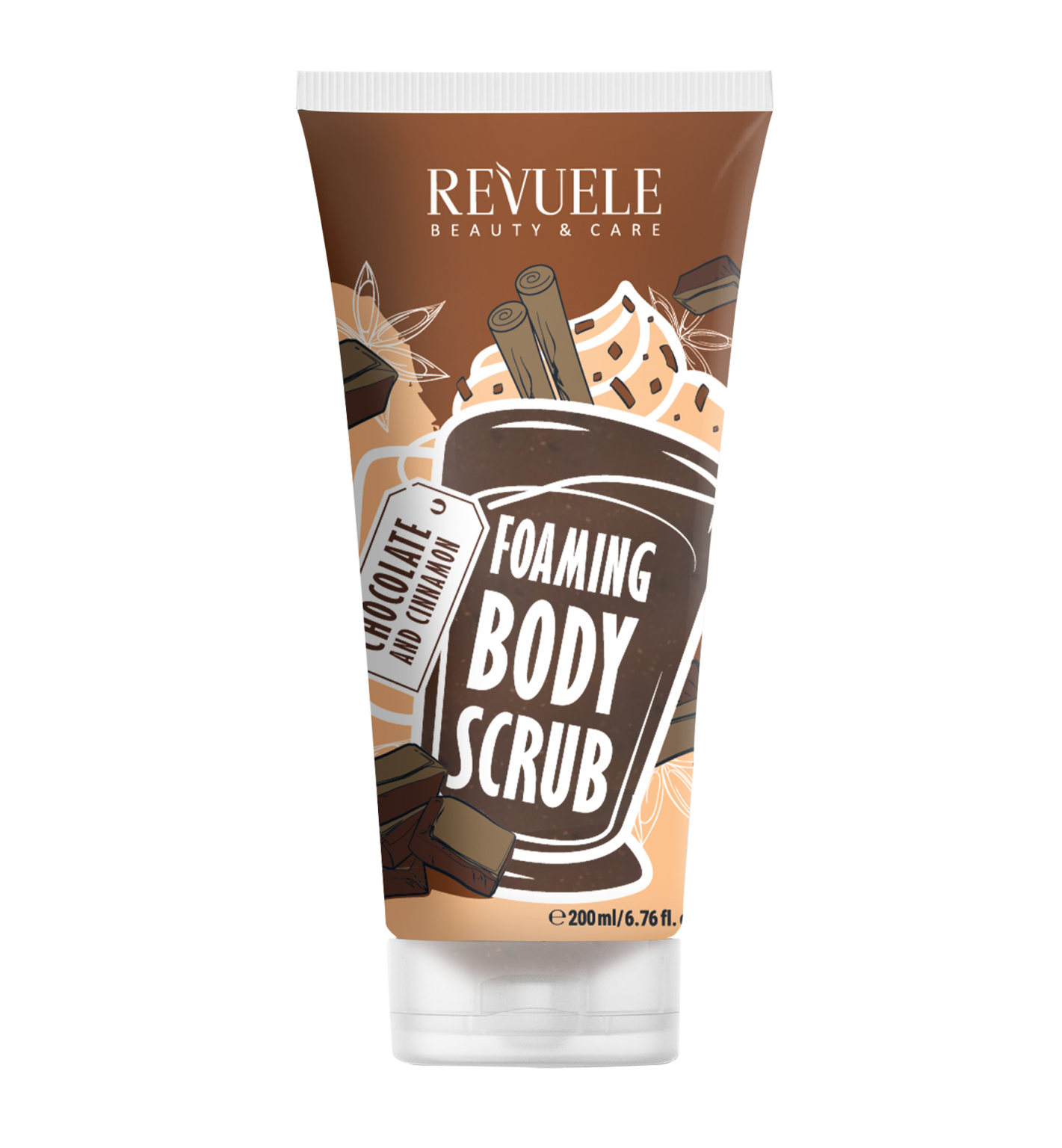 Revuele Foaming Body Scrub Chocolate & Cinnamon